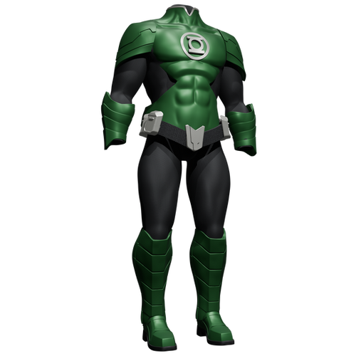 1/12 Scale Armor Kit: Willpower v2 (Lantern Corps: Green) | 3DM Customs ...