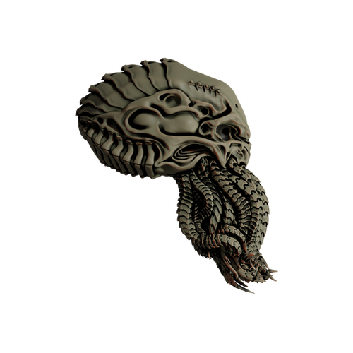 1/6 Scale Head [Unpainted]: Bone Cthulhu | 3DM Customs by 3DMarine