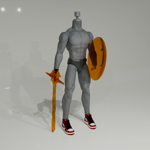 Action Figure Hand Effects: Magic Knight (Sword) | Action Figure Access