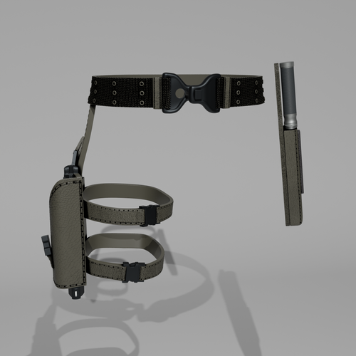1/12 Scale Action Figure Belt: Dutch (Predator) | 3DM Customs by 3DMarine