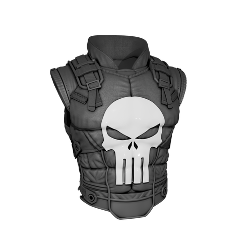 1/10 Scale Action Figure Chest Armor: Warzone v1 VS-001 (Punisher ...