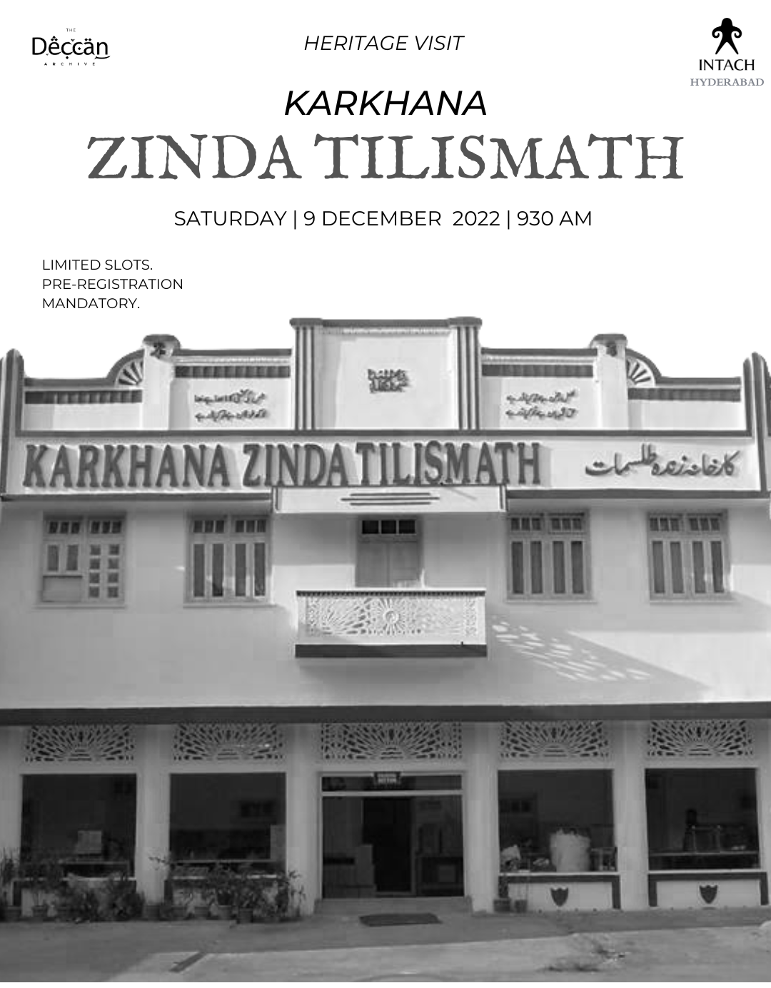 Karkhana Zinda Tilismath Heritage Visit | The Deccan Archive Foundation