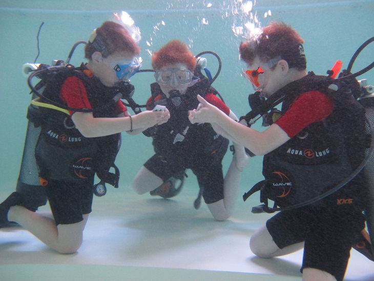 Cours de plongée enfant - Déroulement des cours