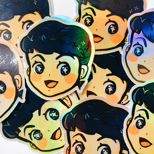 JJBA Josuke Holographic Sticker | shop lunaxtea