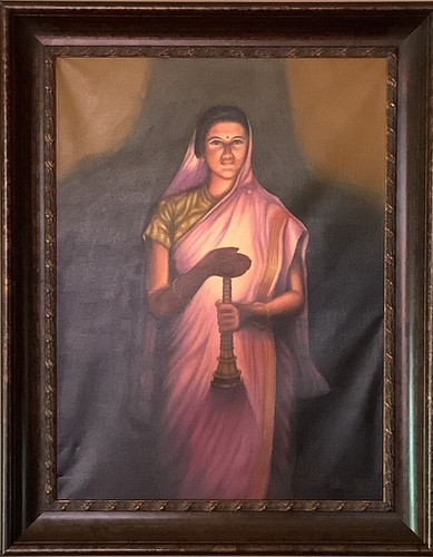 Lady with the Lamp | Shanthi Manickam Art