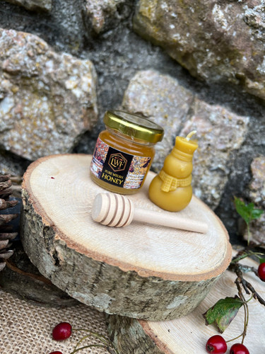 Mini Honey Hamper. Honey, drizzler and candle | LWF Gower