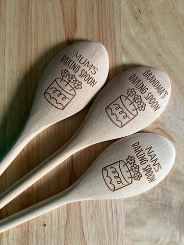 Personalised Wooden Baking spoon. | LWF Gower