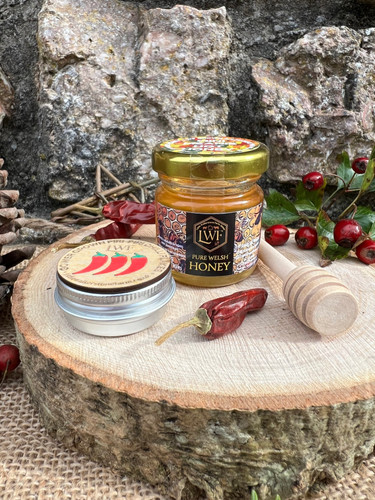Mini Chilli infused Honey gift set. | LWF Gower