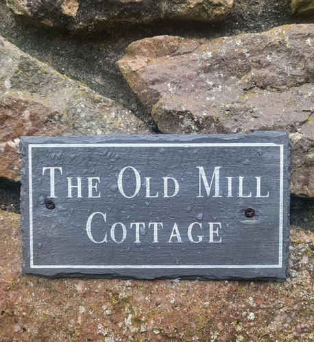 Personalised Welsh Slate Sign | LWF Gower