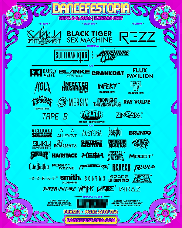 Dancefestopia | Kansas City | Lineup