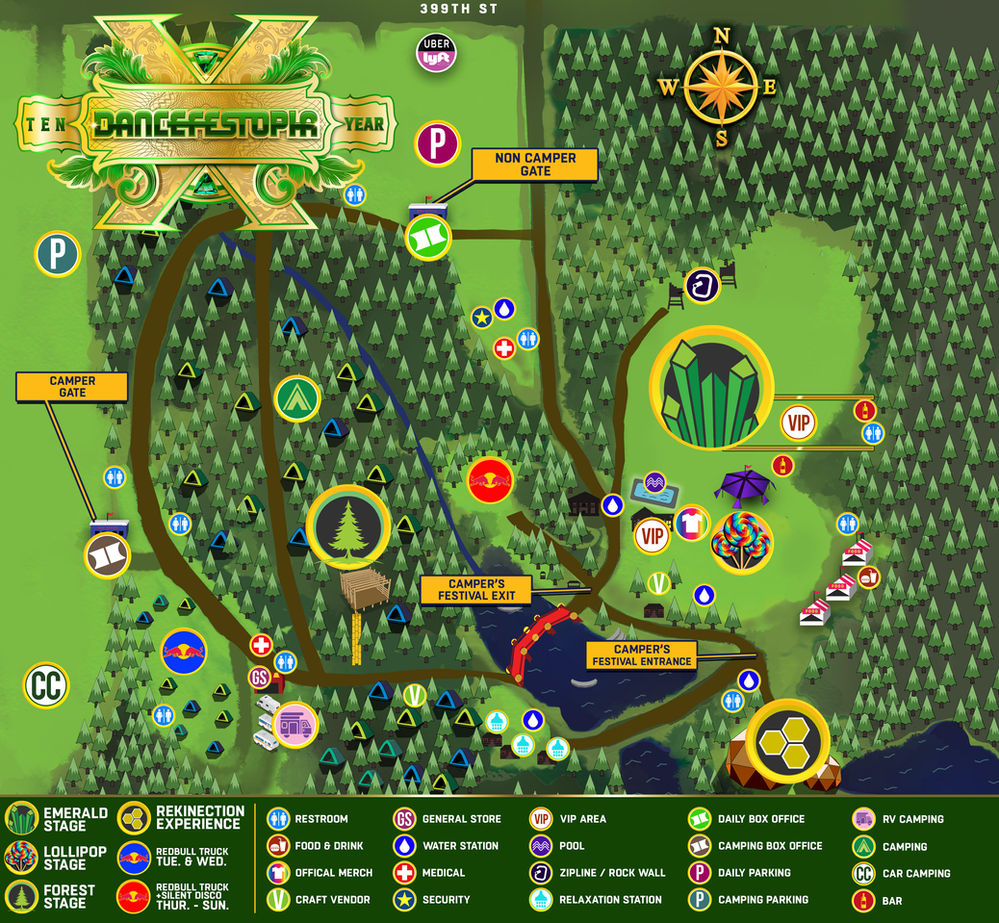 Dancefestopia 2022 Map Out Now!