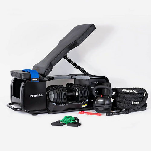 Primal Personal Series HIIT Bench with Accessories & Dumbbells | OTT ...