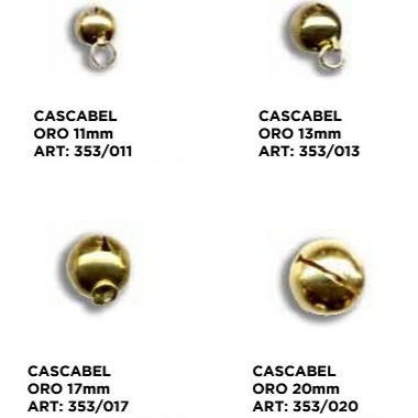 Cascabel de acero 6 und. | Boutique del Boton