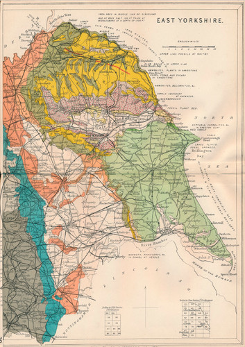 Geological County Map East Yorkshire - Reproduction | The Old Map Centre