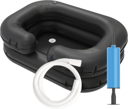 TouchUps Inflatable Crescent-Shaped Shampoo Basin Kit | D'Paradise Beauty