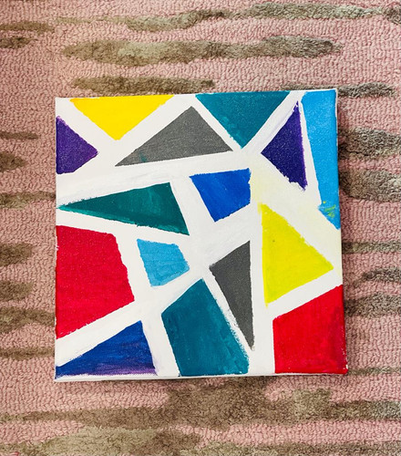 Abstract Tape Painting | craftsncreations