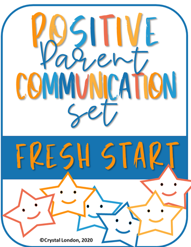 Fresh Start: Editable, Customizable Positive Parent Communication Set ...