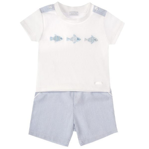 Amore fish shorts set | TotsandTykesBabywear
