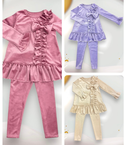 Frill bow lounge sets | TotsandTykesBabywear