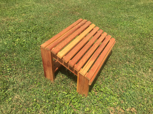 Cedar Footstool | Ctown Cedar Chairs