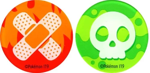 POKEMON TCG Acrylic Poison & Burn TCG Markers / Counters - New and ...