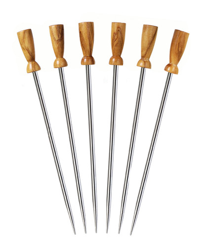 Olivewood Cocktail Picks (Set of 6) | CheeseSlicing, LLC