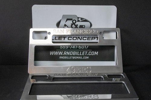 Custom Billet Aluminum License Plate – Personalized Lowrider Accessory