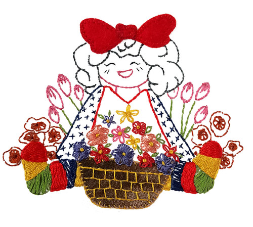 Jemima's Flowers Stitchery Pattern | Jemimas