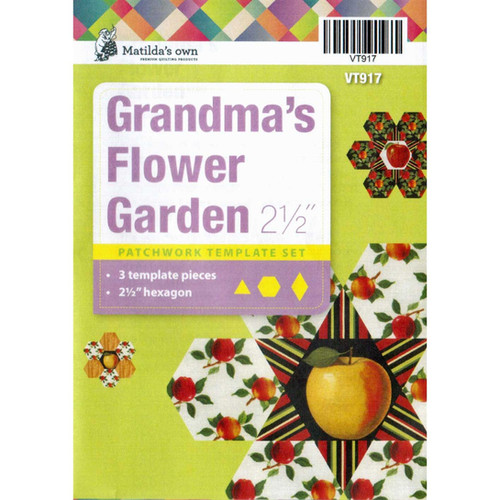 Matilda's Own Grandma's Flower garden Perspex Template Set | Jemimas