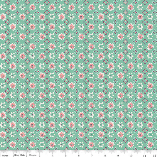Piece & Plenty Lori Holt C15873-SEAGLASS | Jemima's Creative Quilting