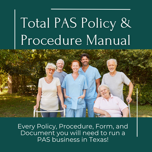 2025 Editable Complete PAS Home Care Policies and Procedures | Slusher