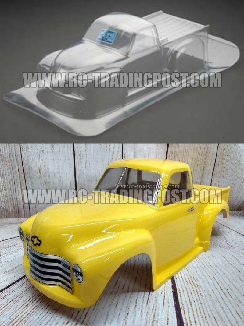 Early 50's Chevy Clear RC Body 1/10 (WB 9.8" 249mm) (Stampede,Granite ...