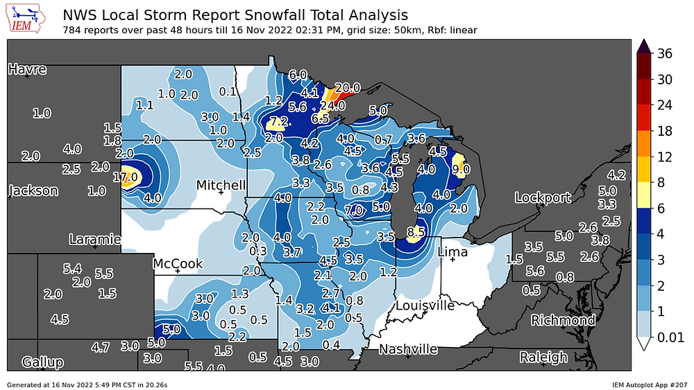 NOVEMBER DEEP FREEZE...