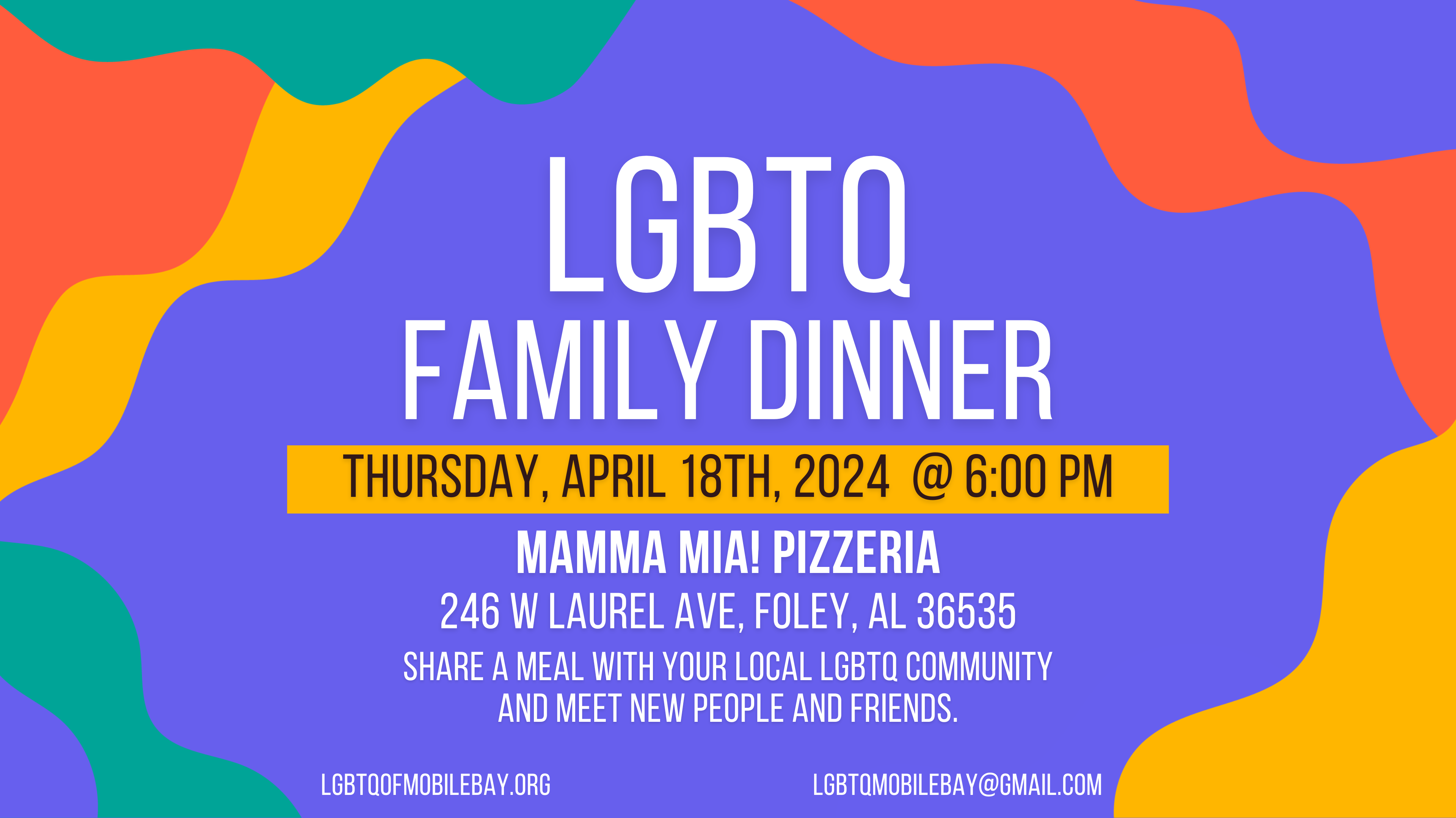 LGBTQ Family Dinner | LGBTQ of Mobile Bay