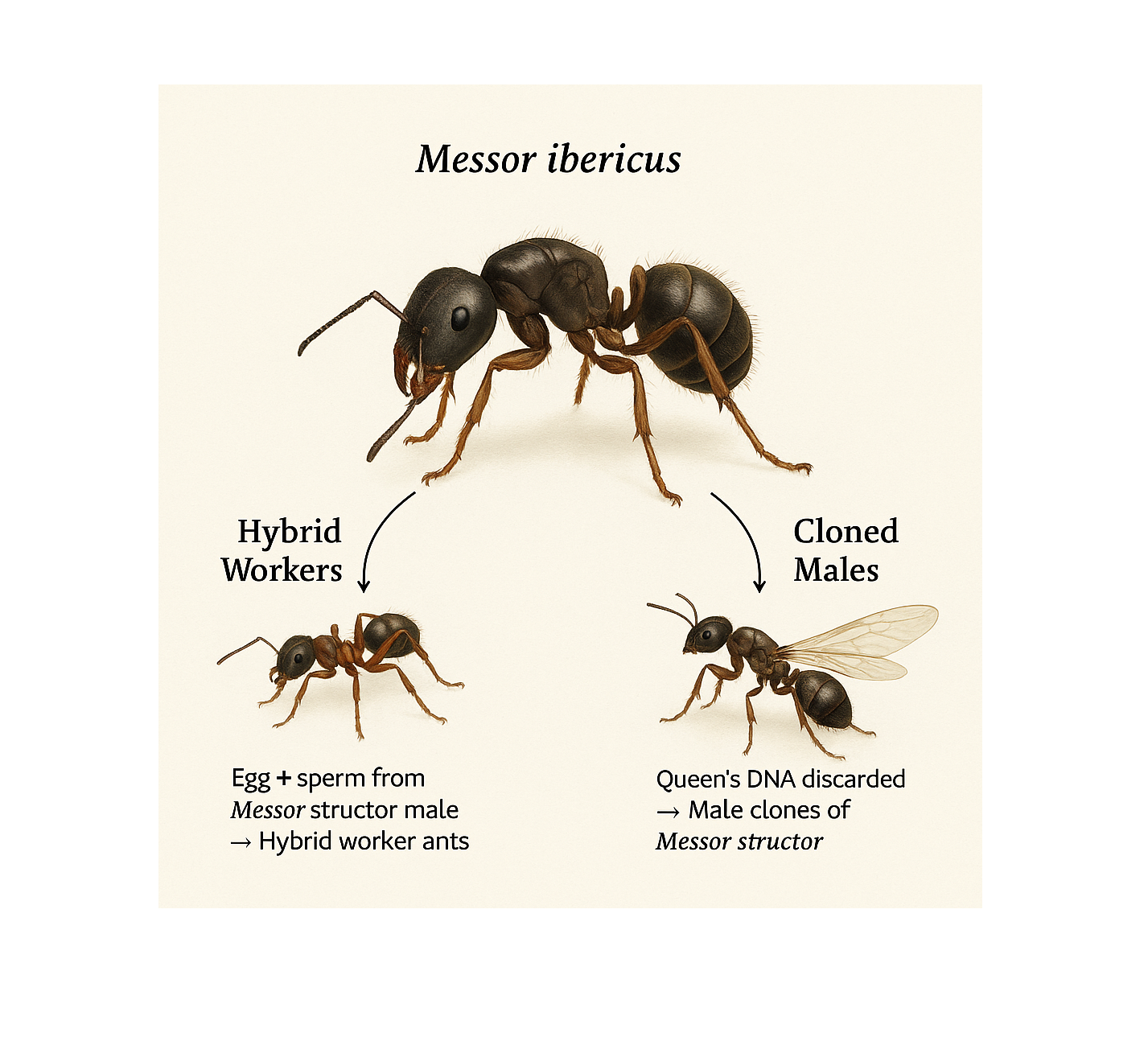 The Ant Queen That Gives Birth to Two Species | Very Cool Facts