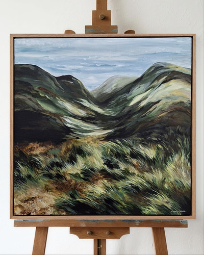 Original Framed Acrylic Painting - THE PASSAGE | Lindsay Oliphant Art