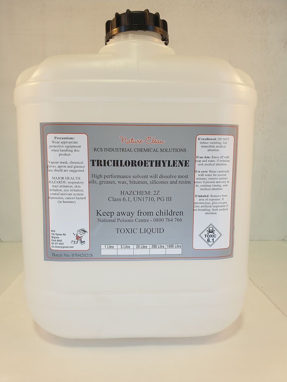 Trichloroethylene | Cleaners Warehouse