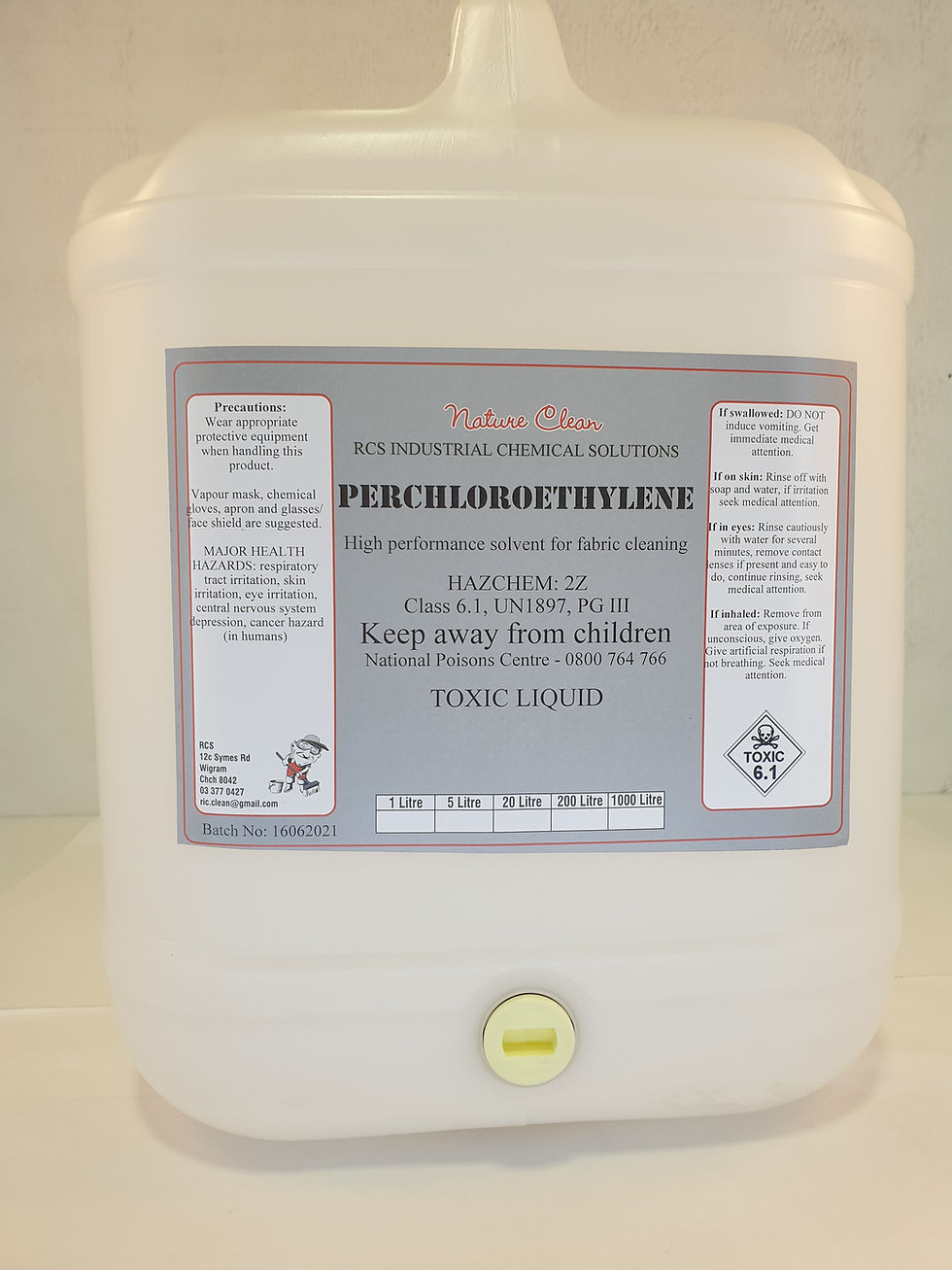 Perchloroethylene | Cleaners Warehouse