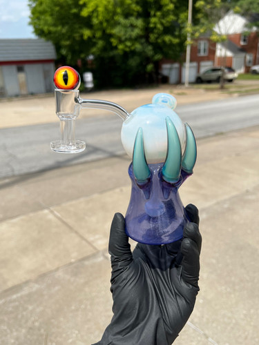 Mike Luna Dragon Orb Claw with Slurper and marble | glassstation