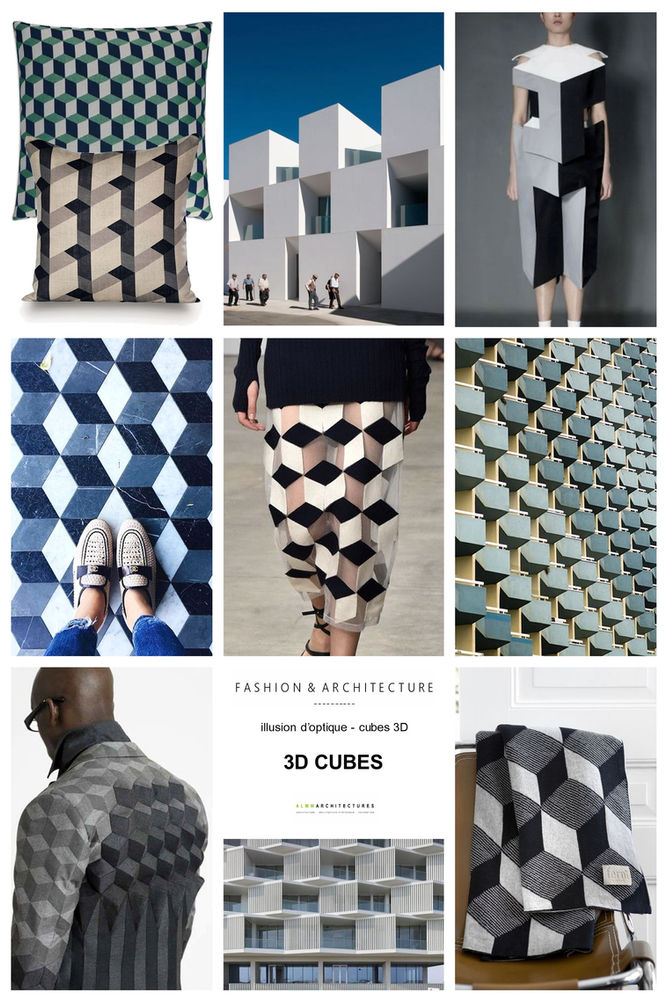 ARCHITECTURE vs FASHION - 3D CUBES