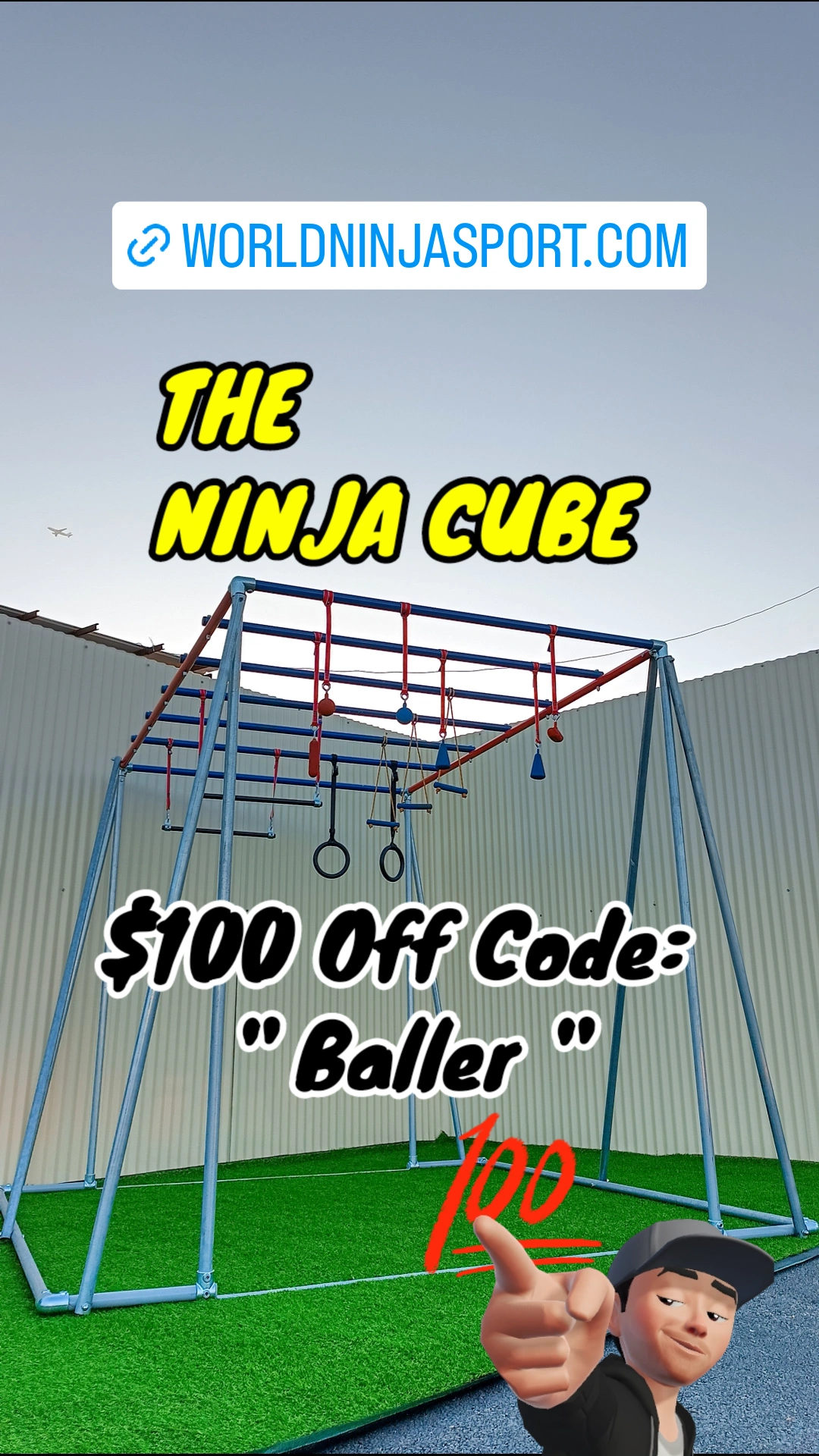Ninja Cube Pro ( Self installable mobile Ninja Obstacle course ) | Flow ...