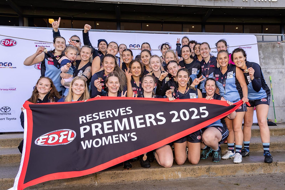 EDFL Women’s Reserves: Back-to-Back Premiers!