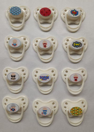 Magnetic Pacifiers 12PC (Super Hero ) | Little Dreamers
