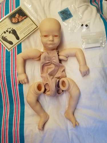 Realborn Reborn kit James Awake w/ body and extras | Little Dreamers