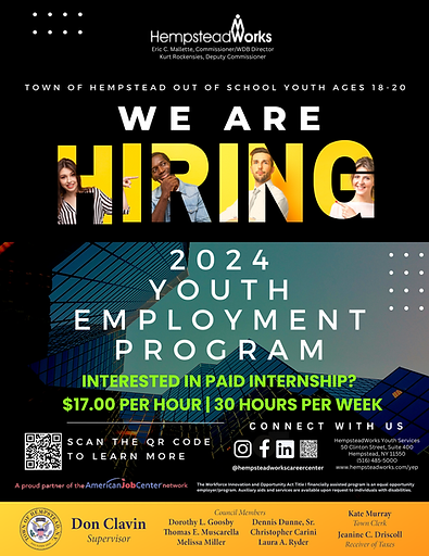 Youth Employment Program 2024 | Hempsteadworks