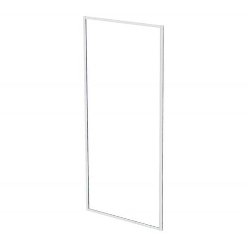 Optima Semi Frameless Shower Screen – White Frame - Return Panel Only ...