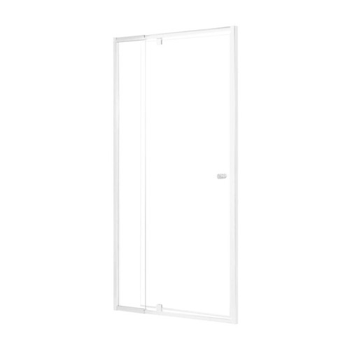 Optima Semi Frameless Shower Screen – White Frame - Front Only ...