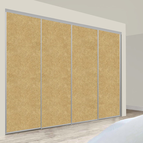 Framed MDF Sliding Doors – 4 Door Set | Melbourne Wardrobes Online