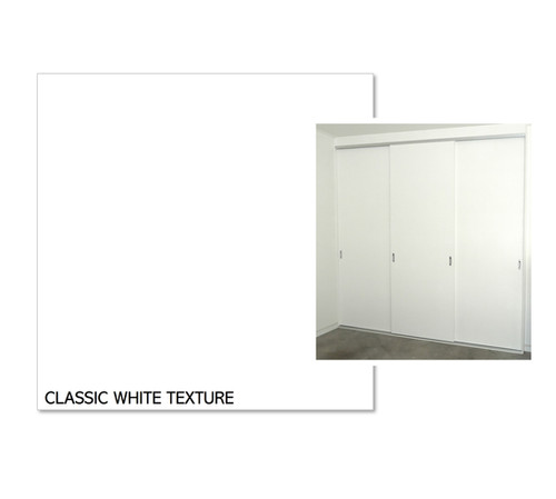 16mm Edged Classic White Texture Sliding Doors - Set of 3 | Melbourne ...