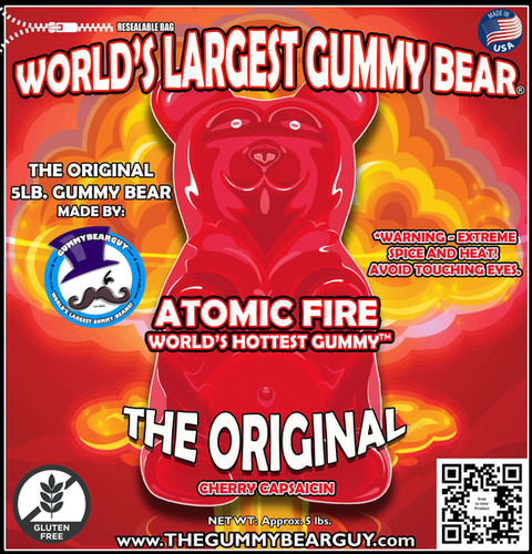 World's Largest Gummy Bear (TM) - Atomic Fire | theGUMMYBEARGUY.com